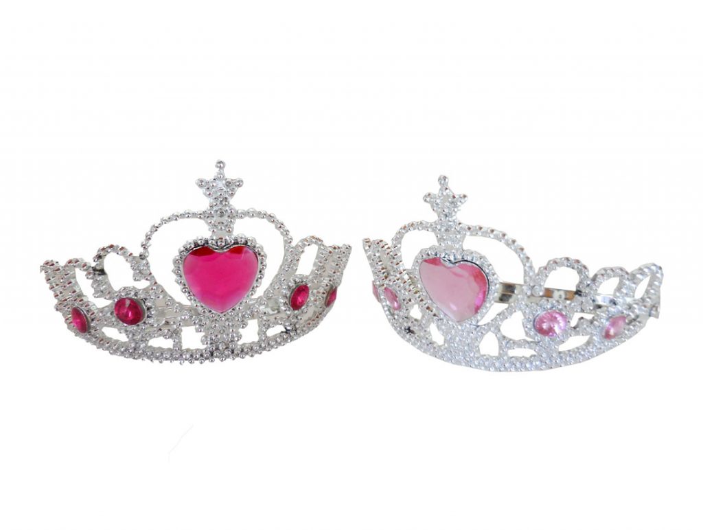 Princess Plastic Heart Tiara (Each) - Play Fun Party, LLC